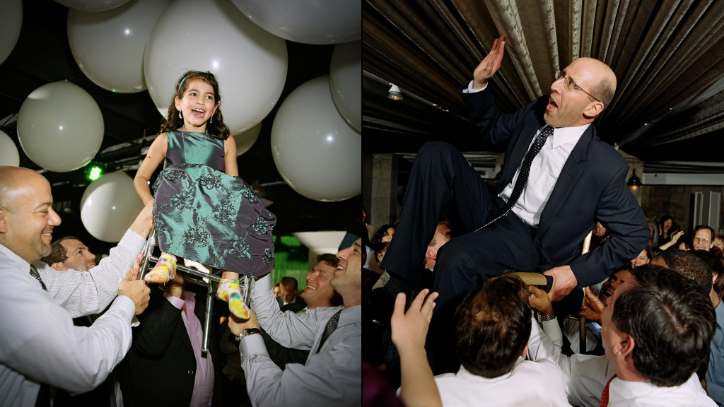 bar bat mitzvah hora chairs - Andre Maier Photography